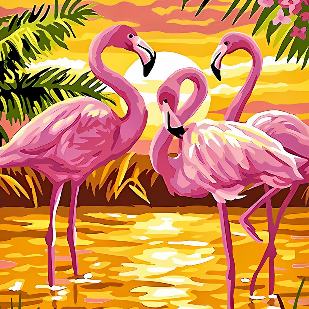 Flamingo Diamond Painting Kits | Full Drill Diamond Art ...