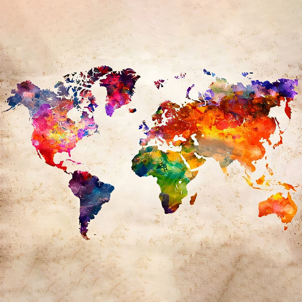 Map Diamond Painting Kits | Full Drill Diamond Art – Diamondpaintingpro