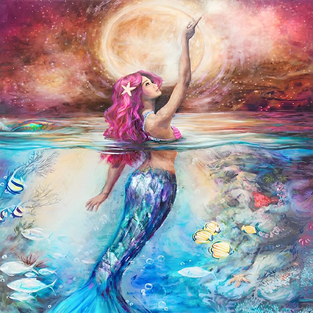Mermaid Diamond Painting Kits | Full Drill Diamond Art – Diamond ...