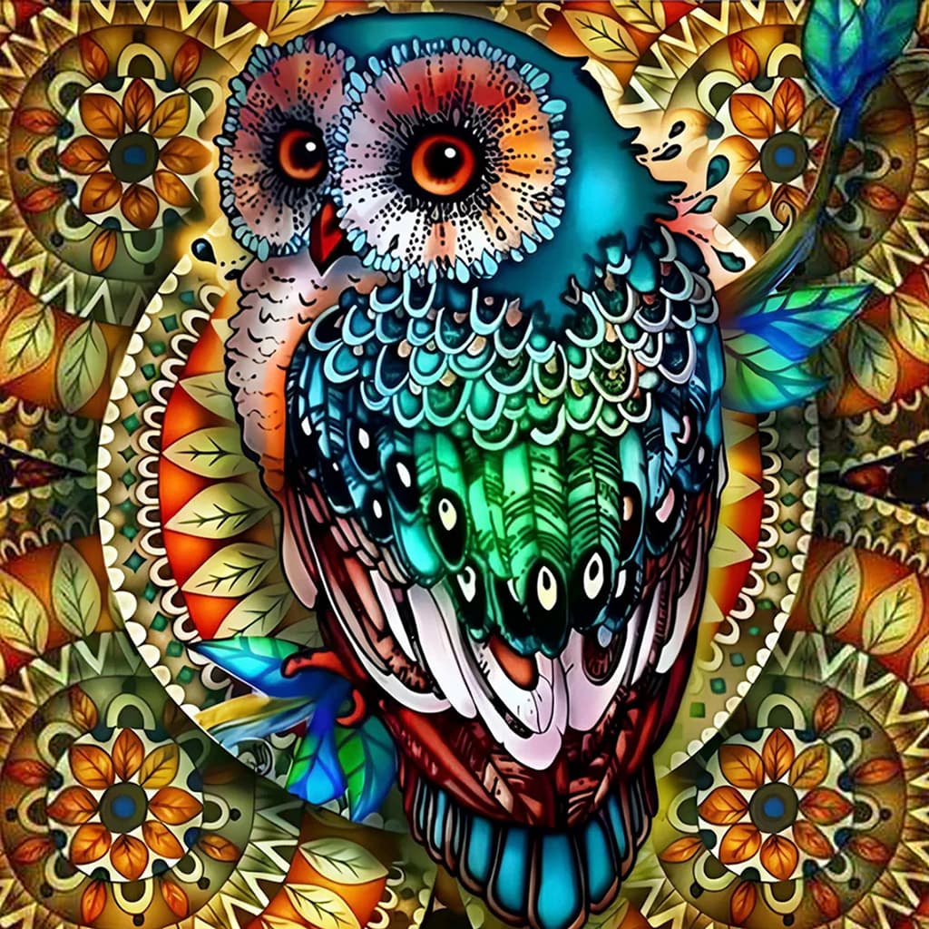 Owl Diamond Painting Kits | Full Drill Diamond Art – Diamond Painting Pro