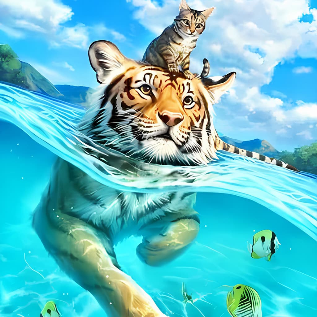 Tiger Diamond Painting Kits | Full Drill Diamond Art – Diamondpaintingpro