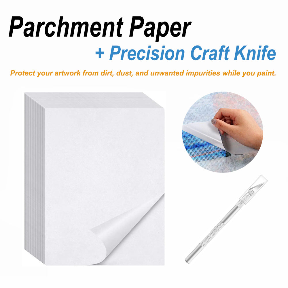 Diamond Painting Parchment Paper with Precision Craft Knife ...
