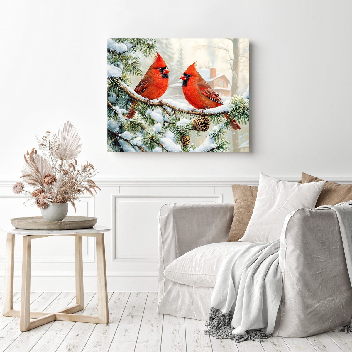 Cardinal Reunion Diamond Painting | Full Drill Diamond Art – Diamond ...