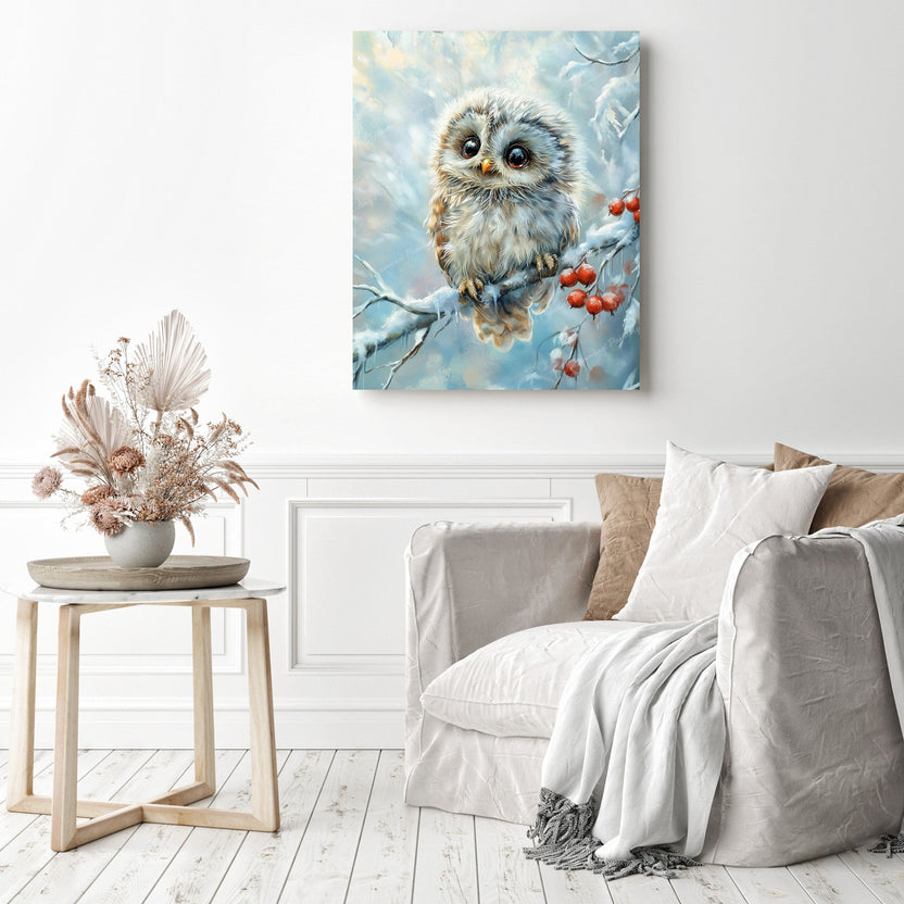 Winter Owl Diamond Painting | Full Drill Diamond Art – Diamond Painting Pro