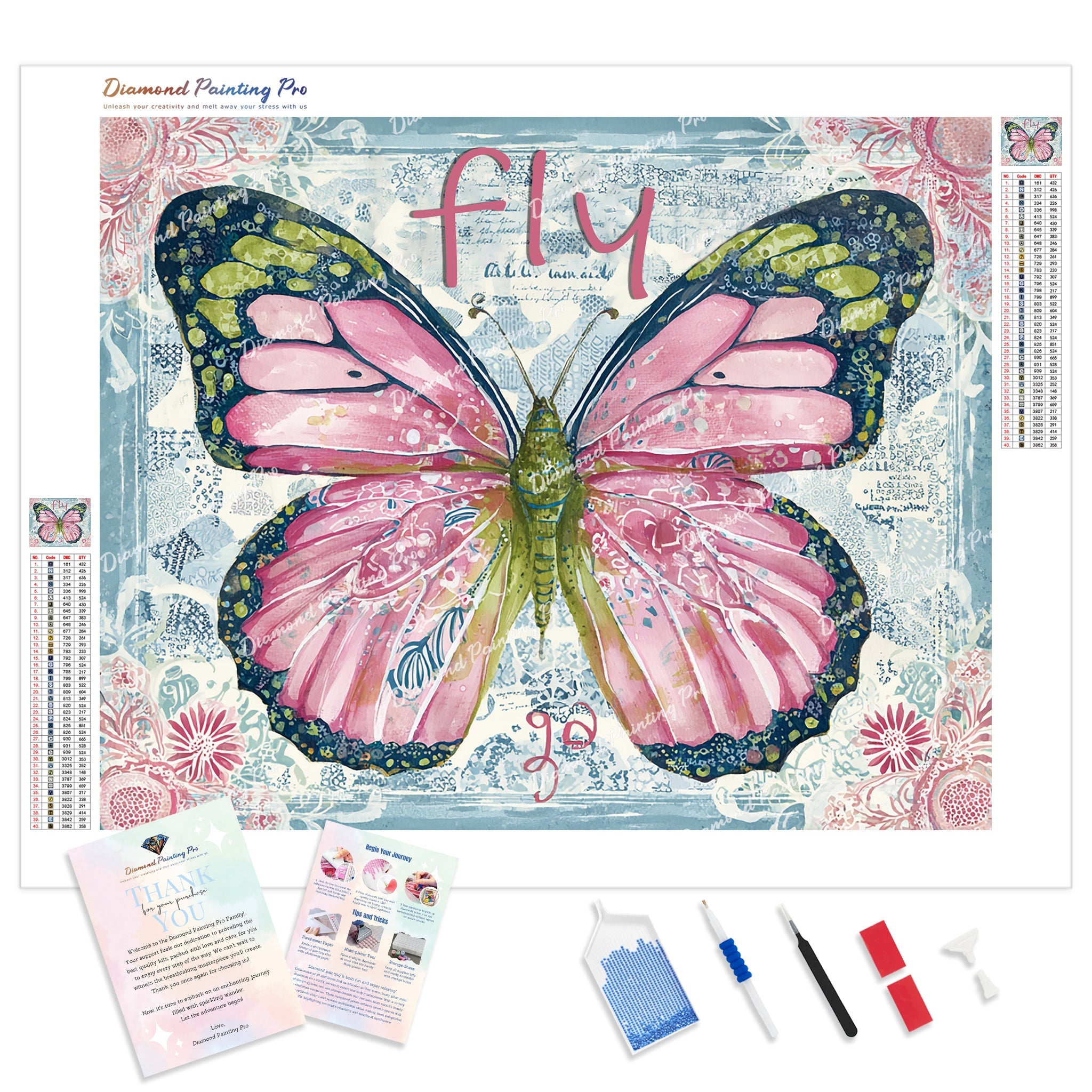 Boho Freedom Butterfly | Diamond Painting Kits | Full Drill – Diamond ...