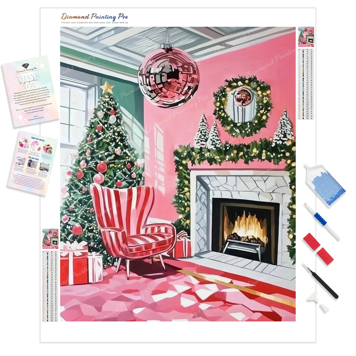 Christmas Disco Diamond Painting | Full Drill Diamond Art – Diamond ...