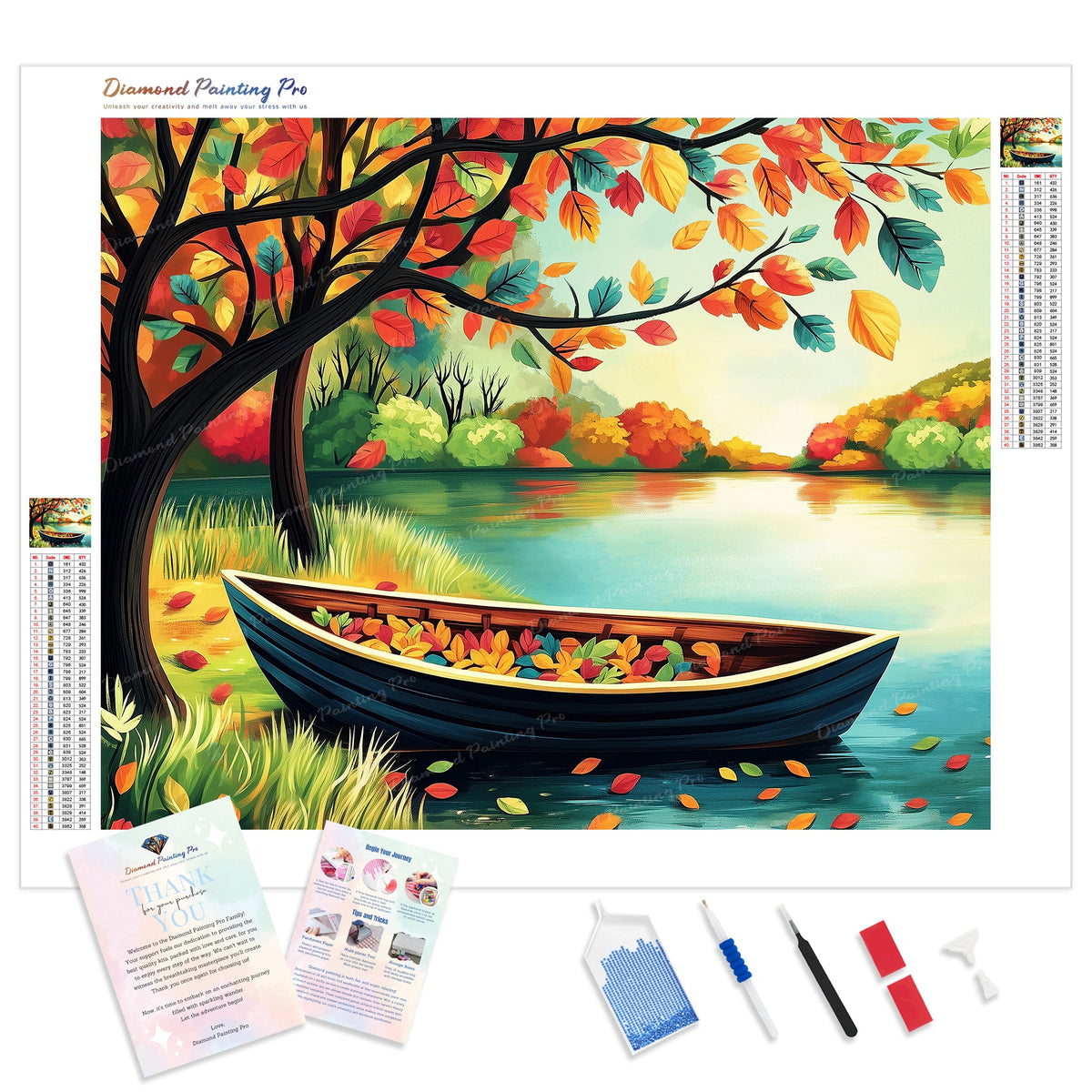 Docked Fall Daydreams Diamond Painting | Full Drill Diamond Art ...