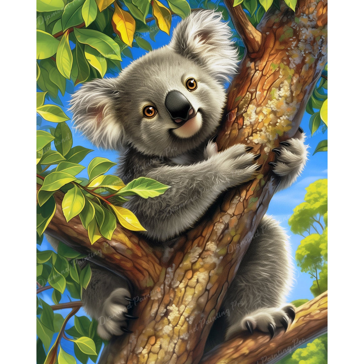 Koala's Outback Perch Diamond Painting | Full Drill Diamond Art ...