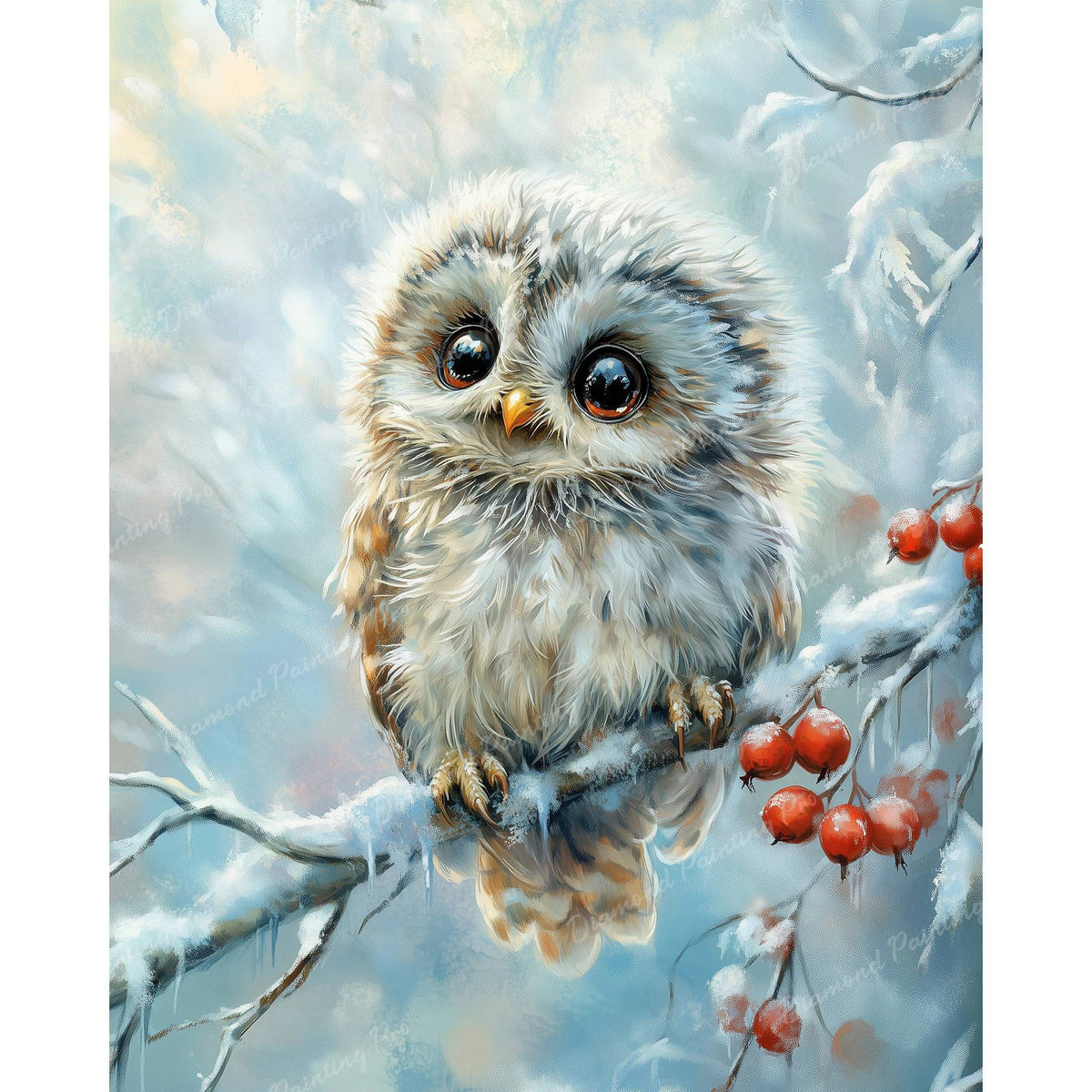Winter Owl Diamond Painting | Full Drill Diamond Art – Diamond Painting Pro