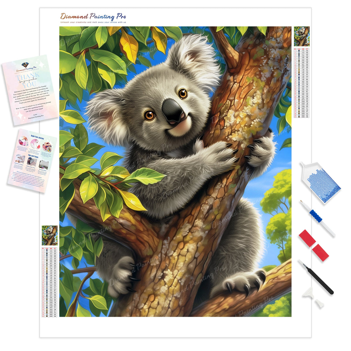 Koala's Outback Perch Diamond Painting | Full Drill Diamond Art ...