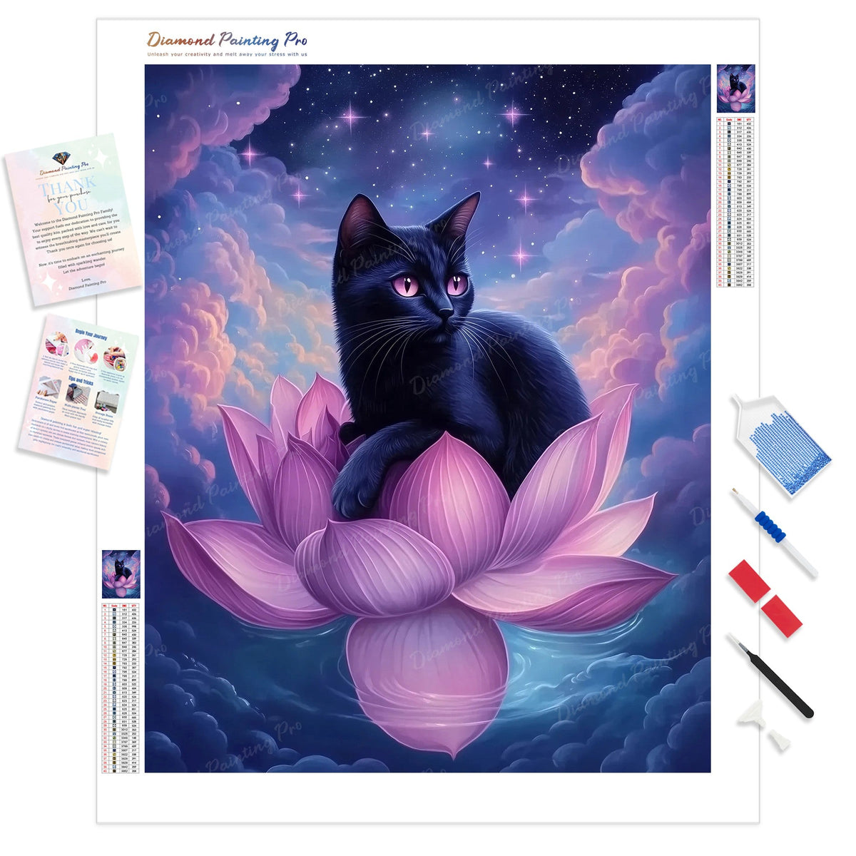 Lotus Tranquility | Diamond Painting Kits | Full Drill – Diamond ...