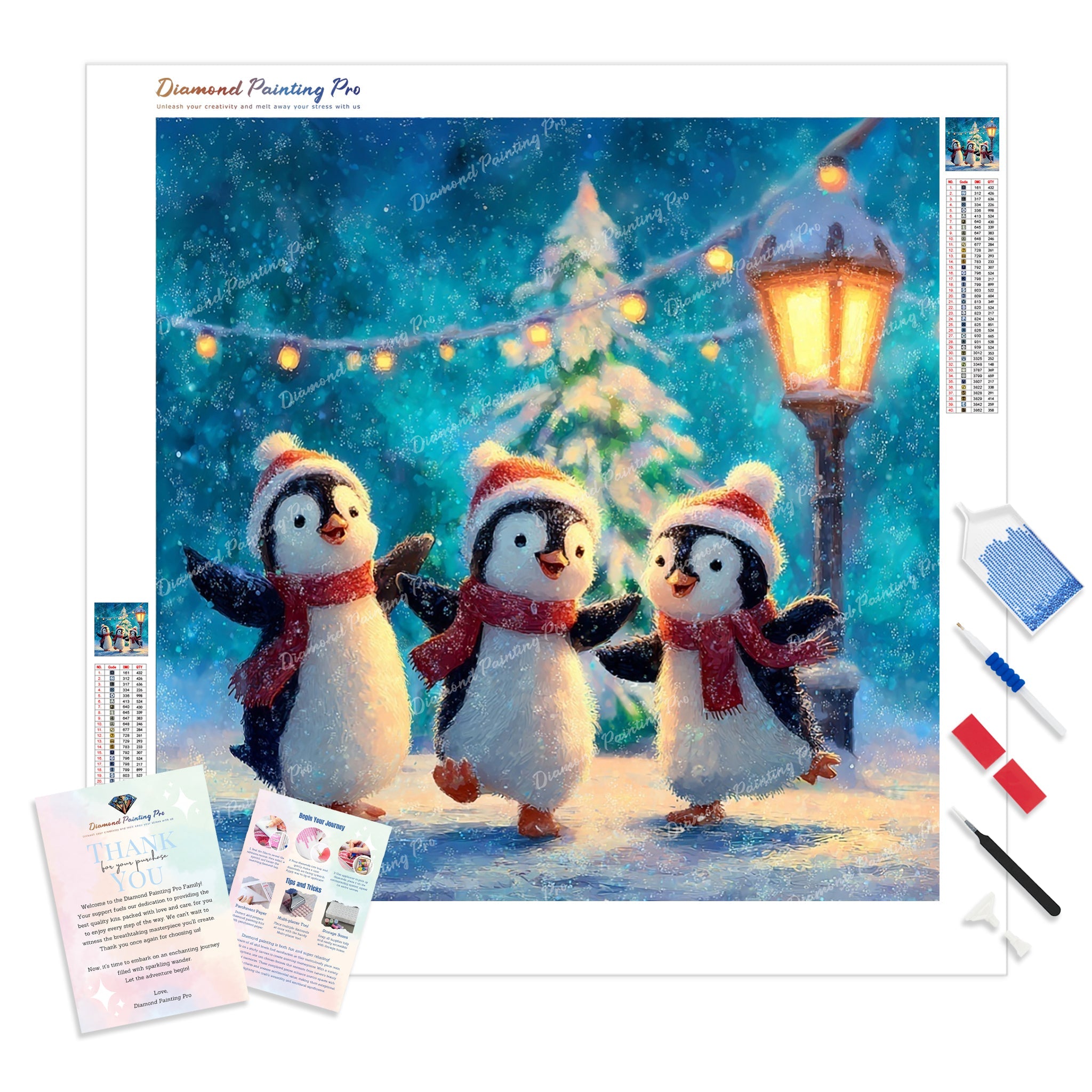 Trio of Tinsel Toes | Diamond Painting Kits | Full Drill – Diamond ...
