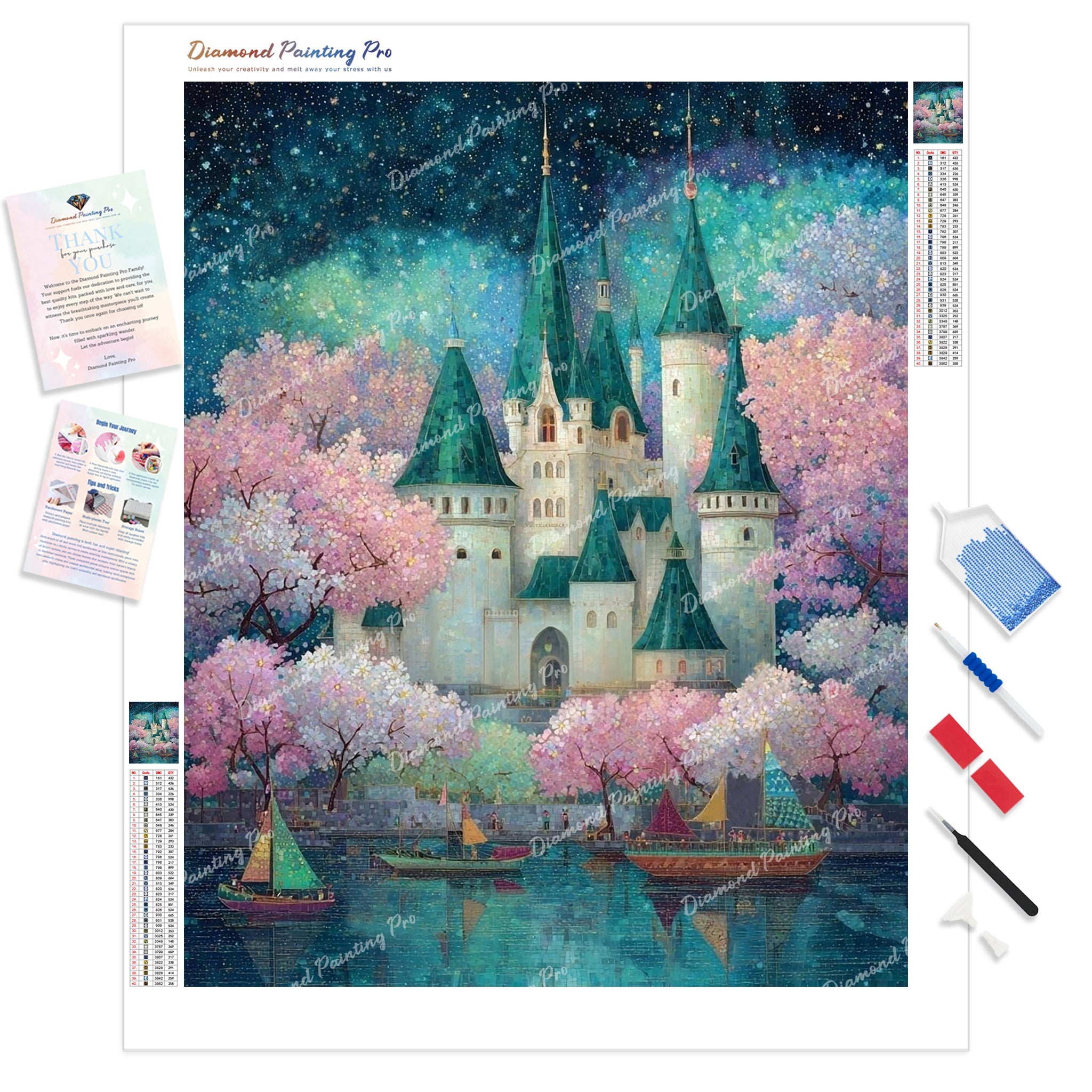 Twilight Castle | Diamond Painting Kits | Full Drill – Diamond Painting Pro