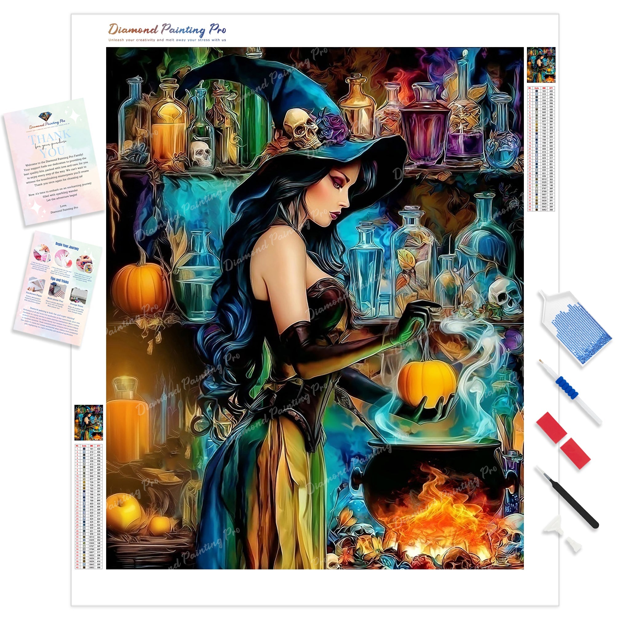 Witch's Potion Brew | Diamond Painting Kits | Full Drill – Diamond ...