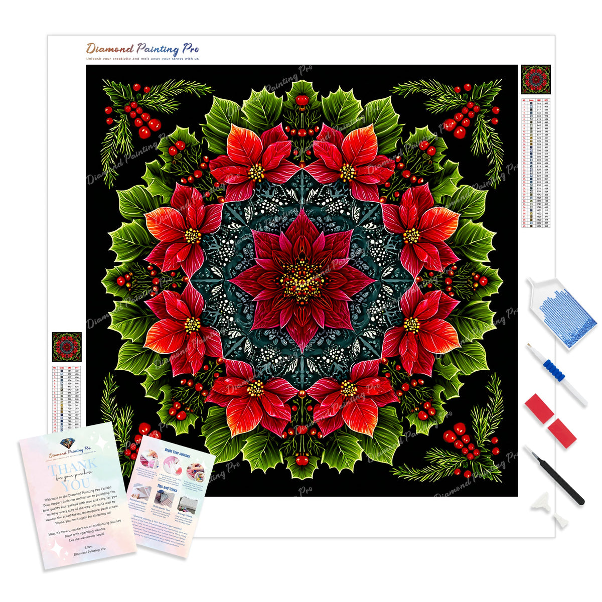 Wreath of Winter Roses | Diamond Painting Kits | Full Drill – Diamond ...