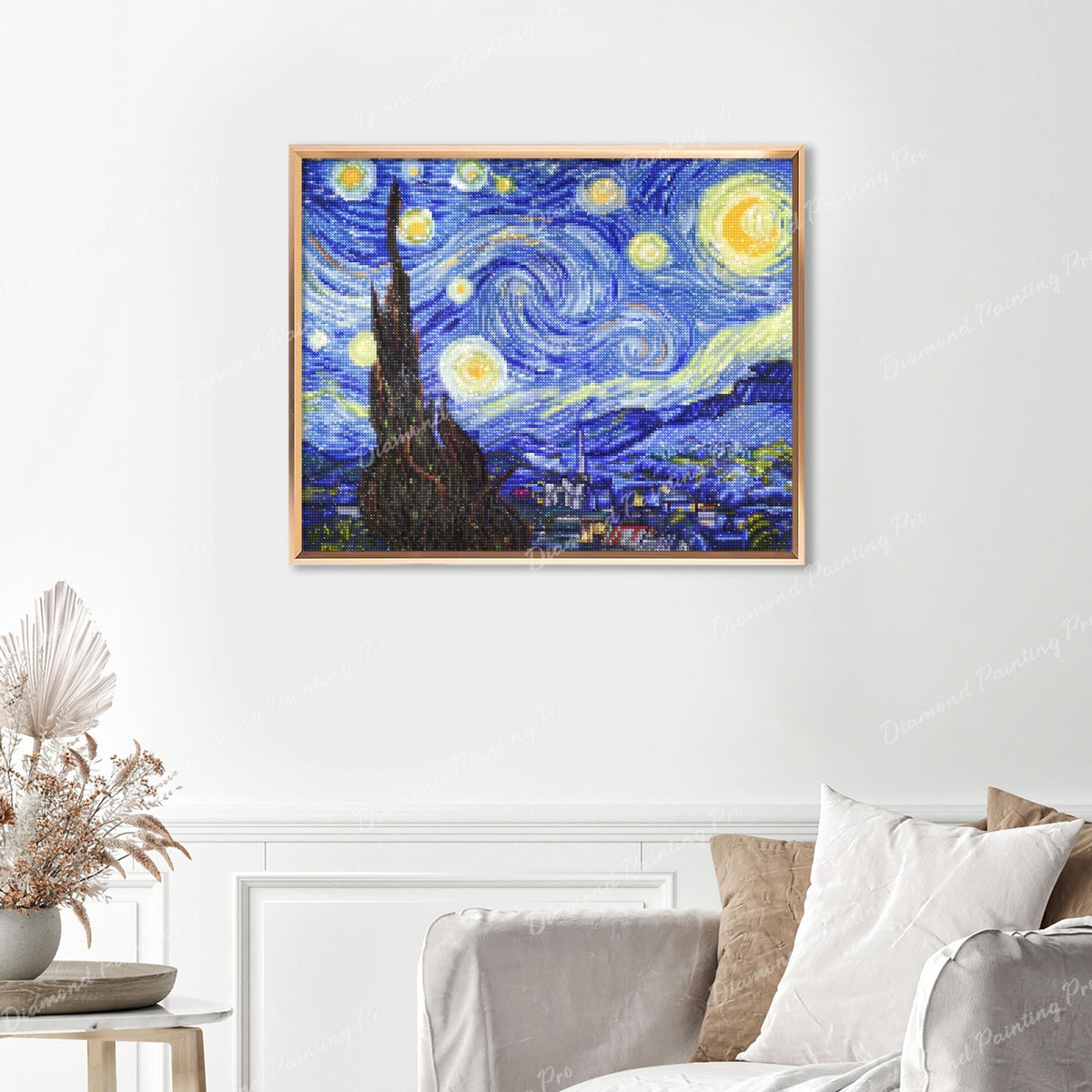 Starry Night | Finished Diamond Painting For Sale – Diamondpaintingpro