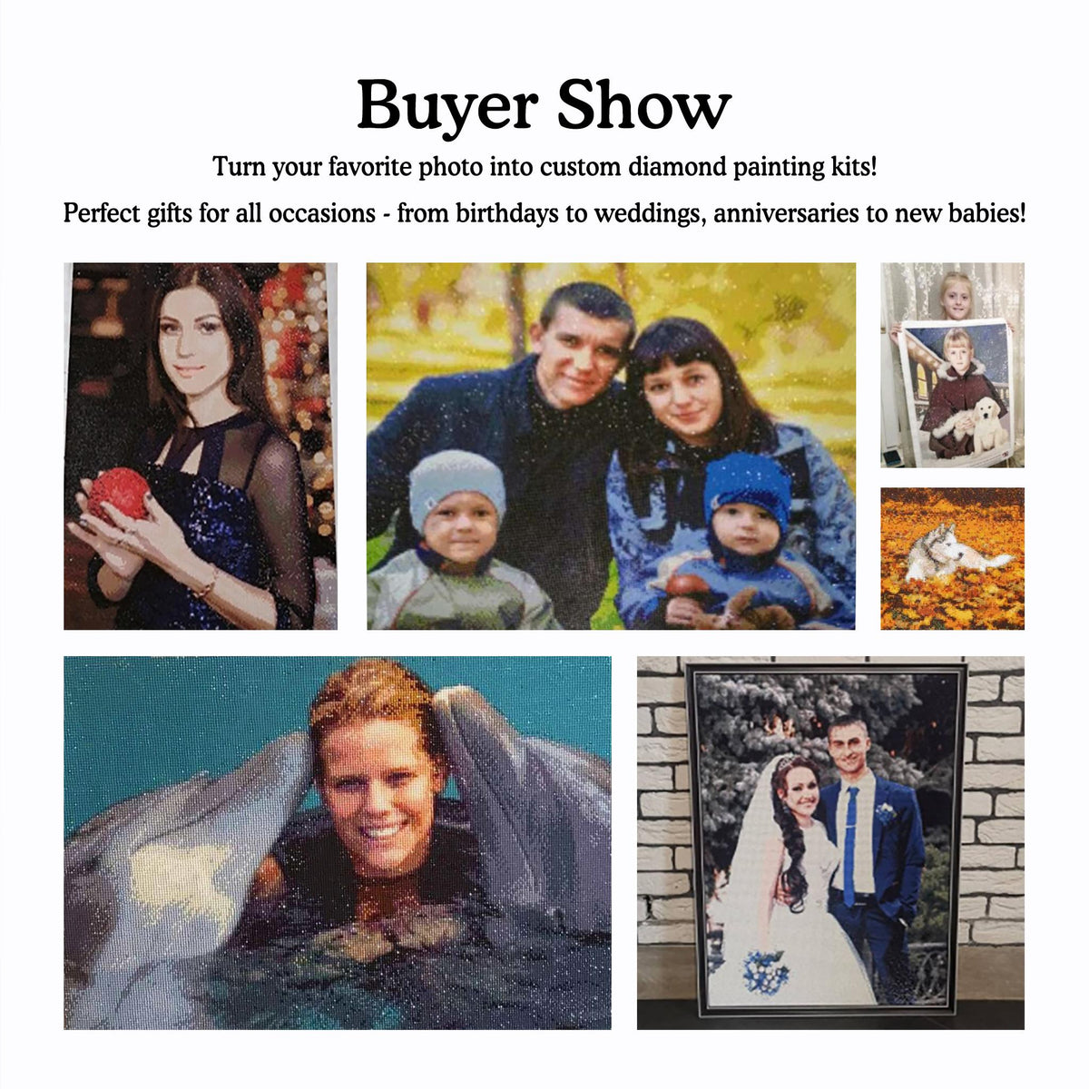 Photo custom diamond painting Kits | Personalized and customized dotz ...