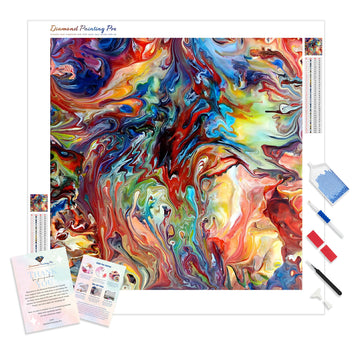 Abstract Diamond Painting | Full Drill – Diamond Painting Pro