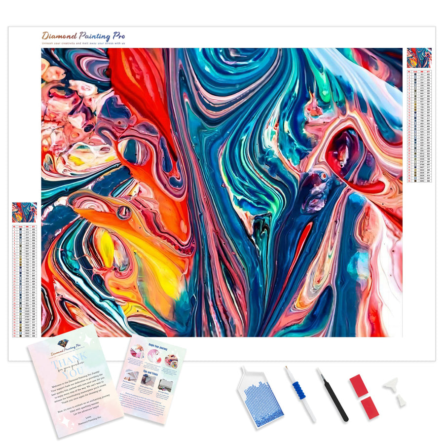 Abstract Diamond Painting Kits | Full Drill Diamond Art – Diamond ...