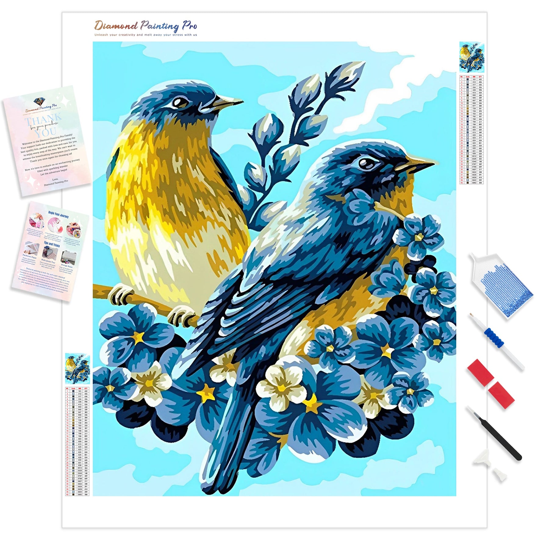 Love Birds Diamond Painting | Full Drill – Diamondpaintingpro
