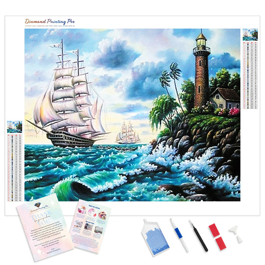 Boat & Ship Diamond Painting Kits | Full Drill Diamond Art – Diamond ...
