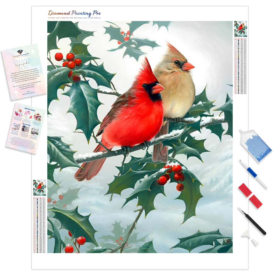 Cardinal Diamond Painting Kits | Full Drill Diamond Art ...