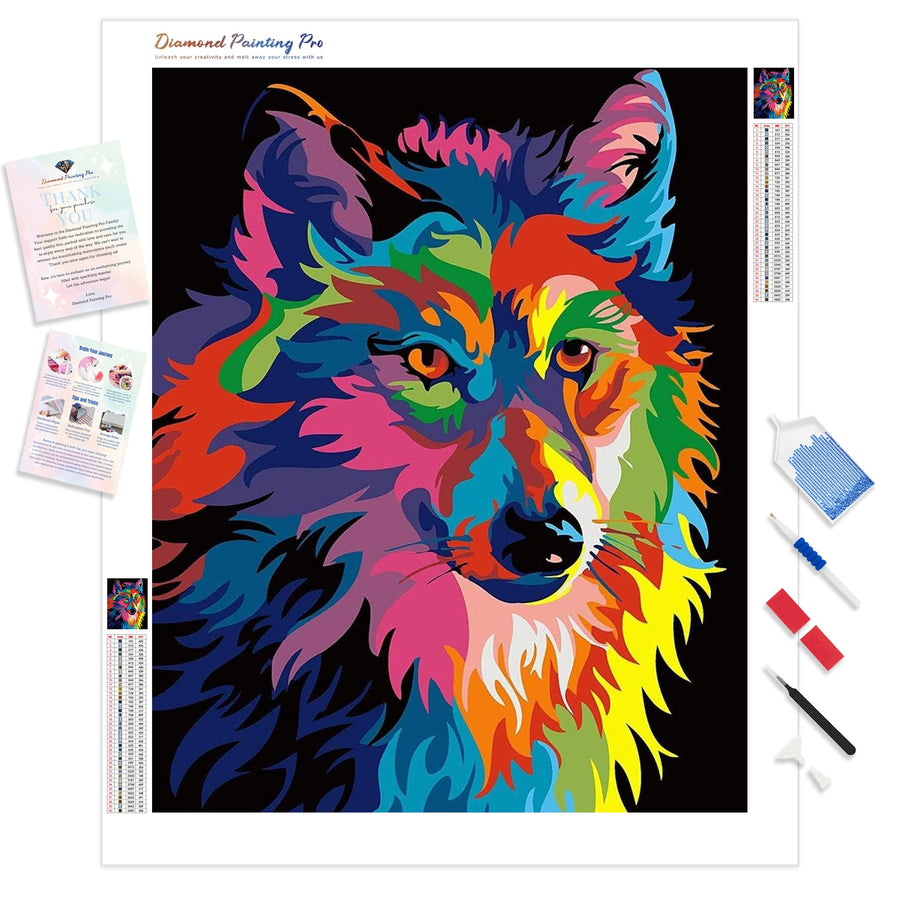 Wolf Diamond Painting Kits | Full Drill Wolves Diamond Art ...