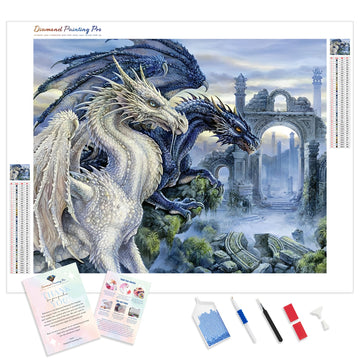 Dragons Diamond Painting Kits | Full Drill Diamond Art – Diamondpaintingpro