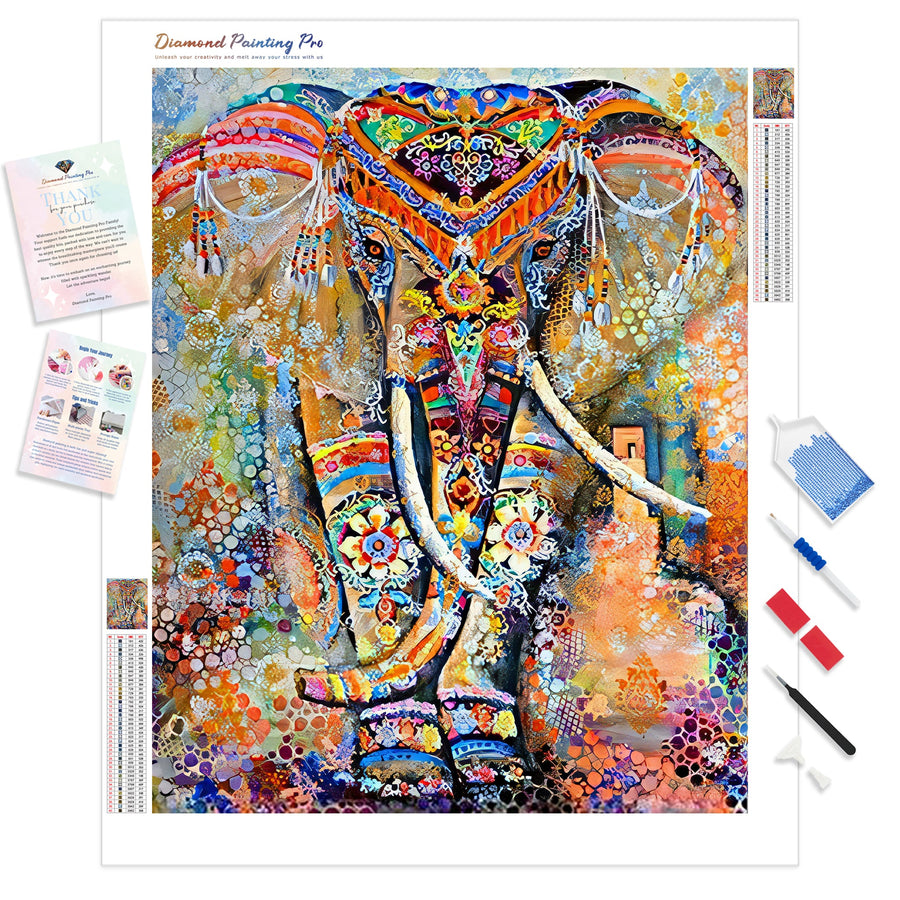 Elephant Diamond Painting Kits | Full Drill Diamond Art ...