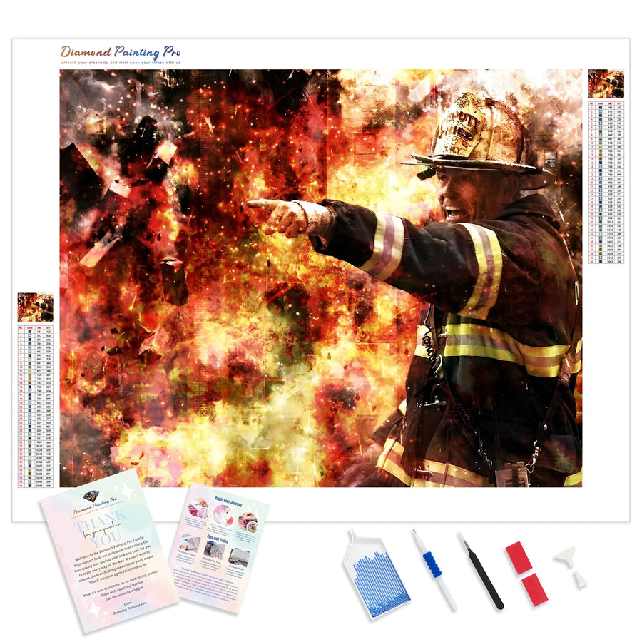 Firefighters Diamond Painting Kits | Full Drill Diamond Art ...