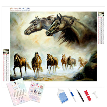 Horse Diamond Painting Kits | Full Drill Diamond Art – Diamondpaintingpro
