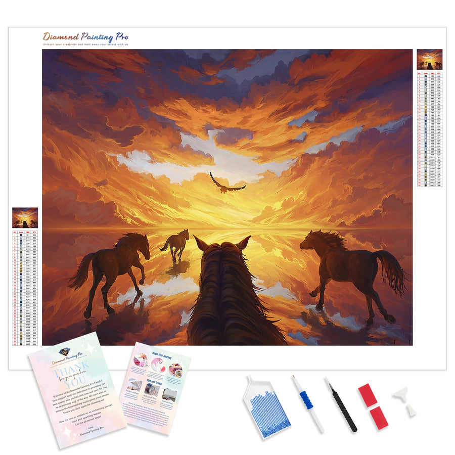 Horse Diamond Painting Kits | Full Drill Diamond Art – Diamondpaintingpro