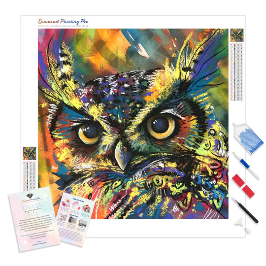Owl Diamond Painting Kits | Full Drill Diamond Art – Diamond Painting Pro