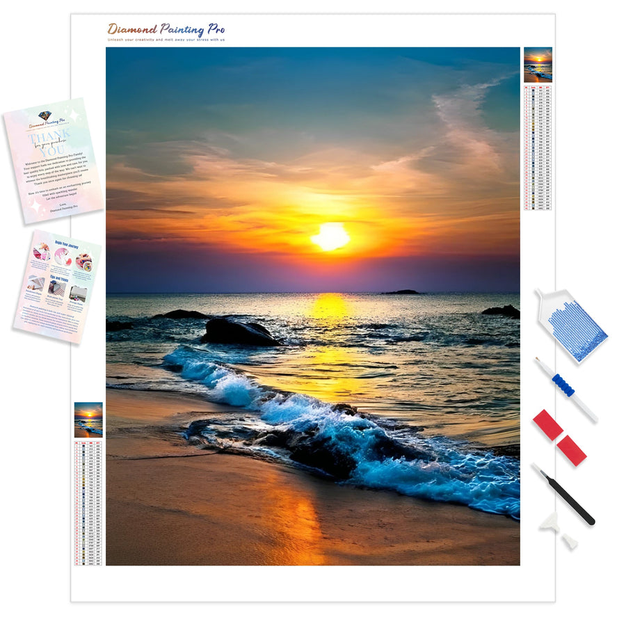 Sunset & Sunrise Diamond Painting Art Kits | Full Drill – Diamond ...