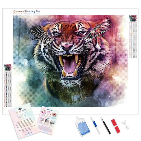 Tiger Diamond Painting Kits | Full Drill Diamond Art – Diamondpaintingpro