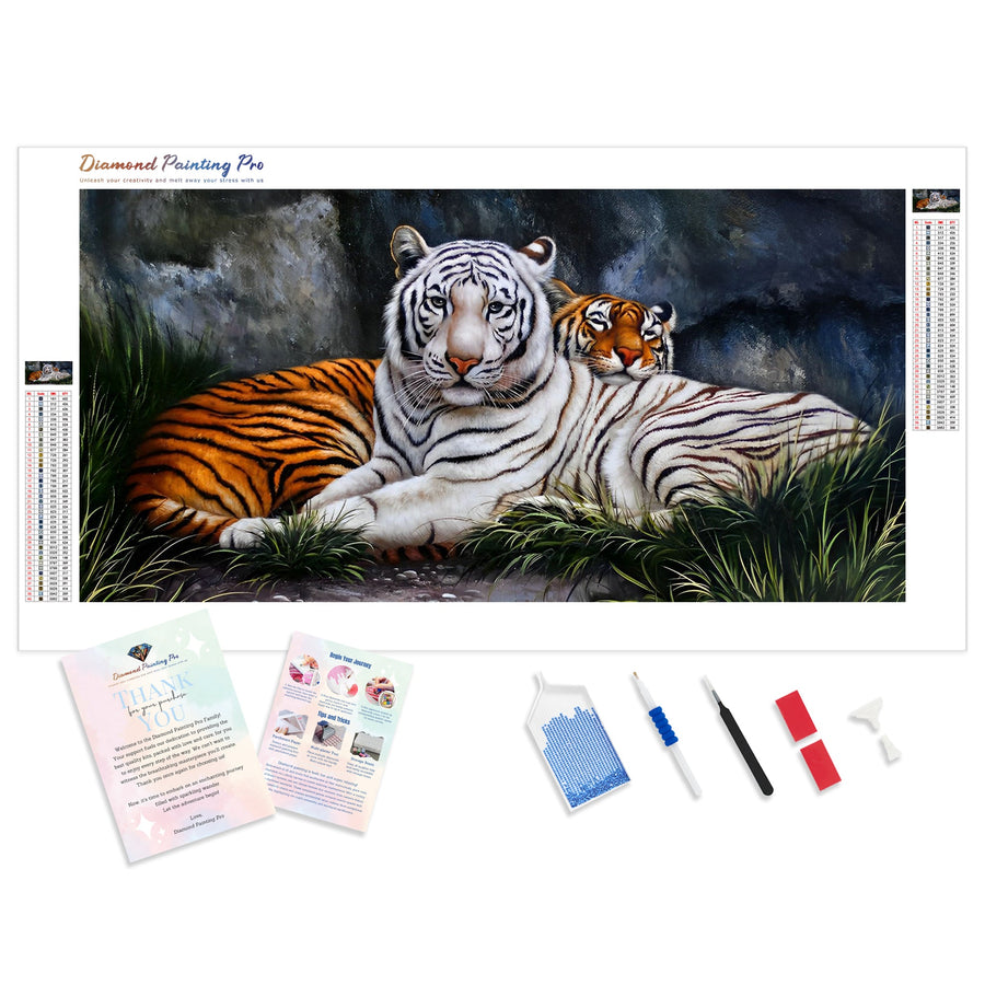 Tiger Diamond Painting Kits | Full Drill Diamond Art – Diamondpaintingpro
