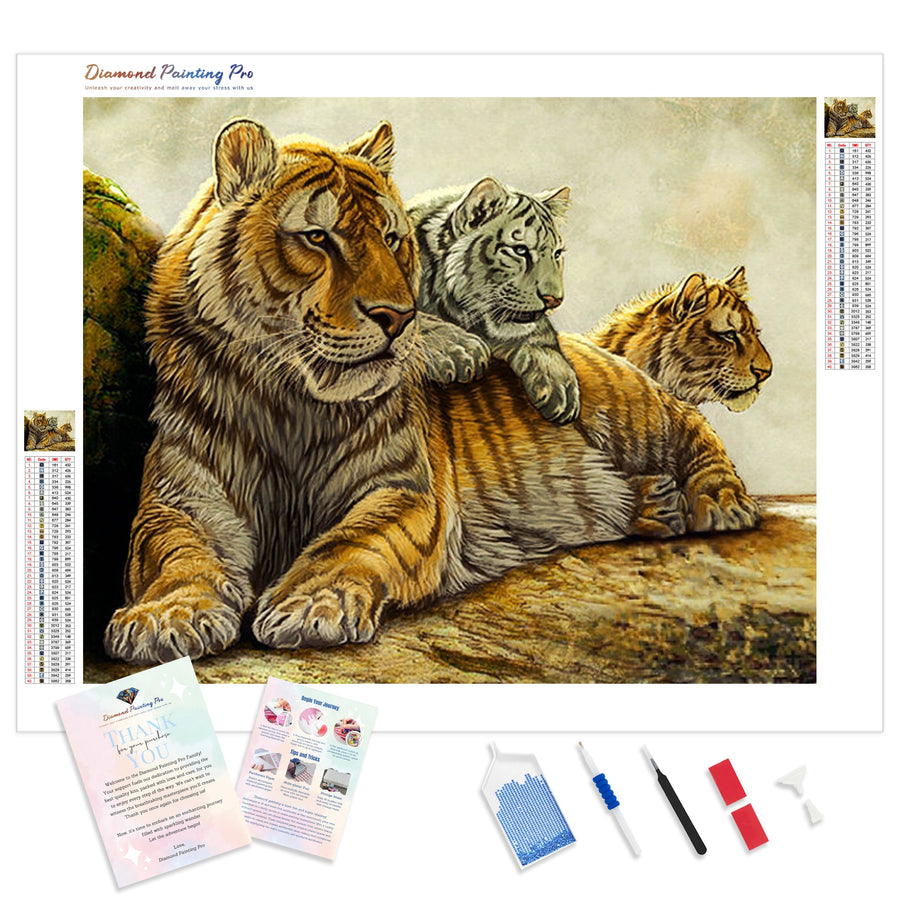 Tiger Diamond Painting Kits | Full Drill Diamond Art – Diamondpaintingpro