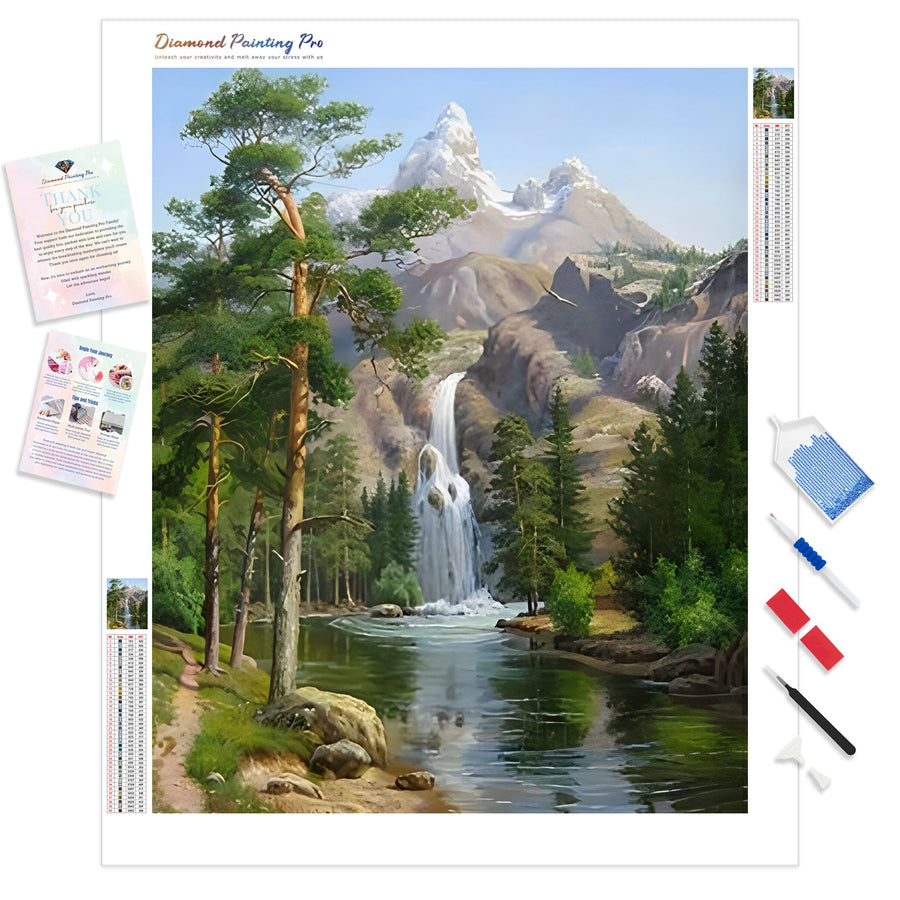 Waterfall Diamond Painting Kits | Full Drill Diamond Art ...