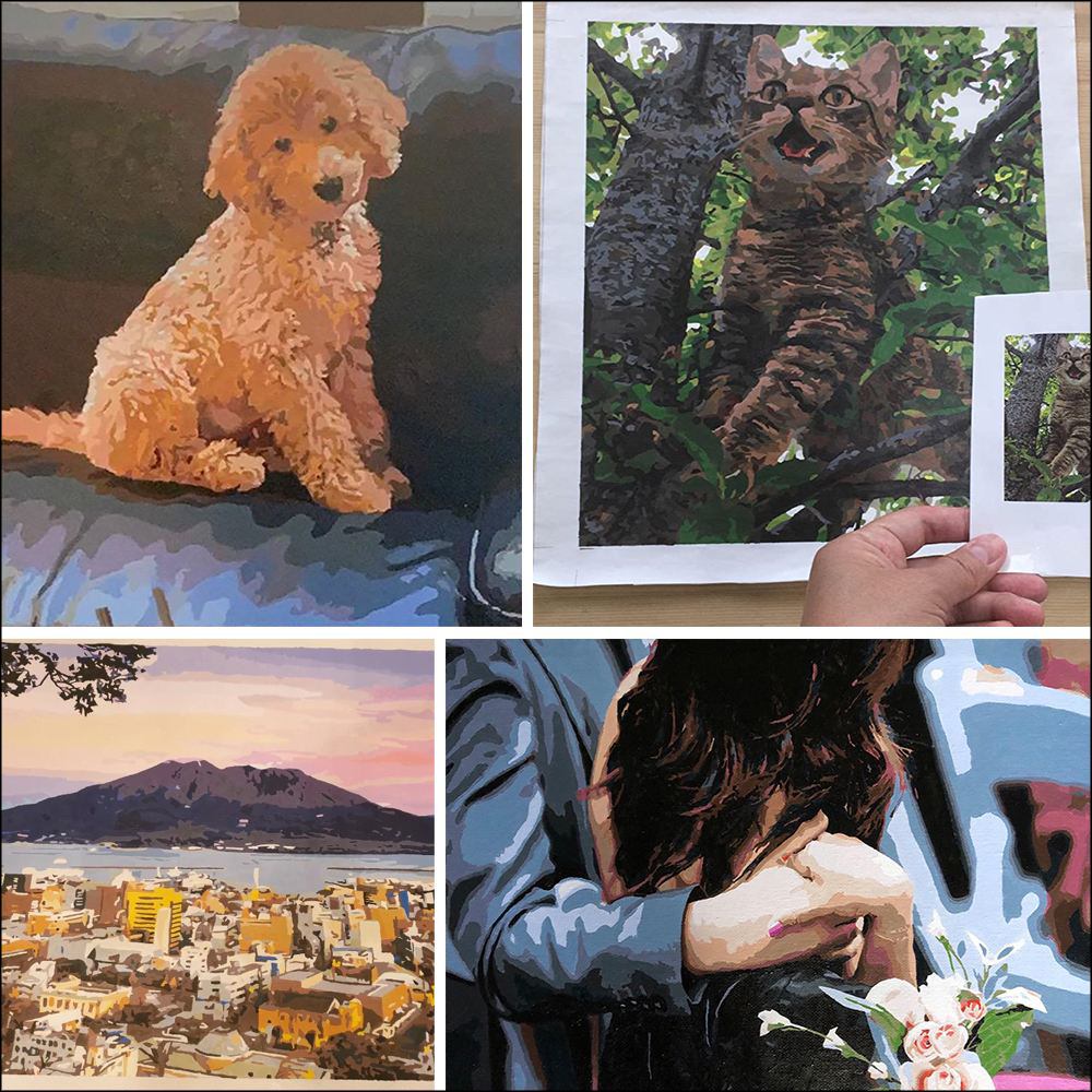 Photo custom paint by number kits | Personalized and customized paint ...